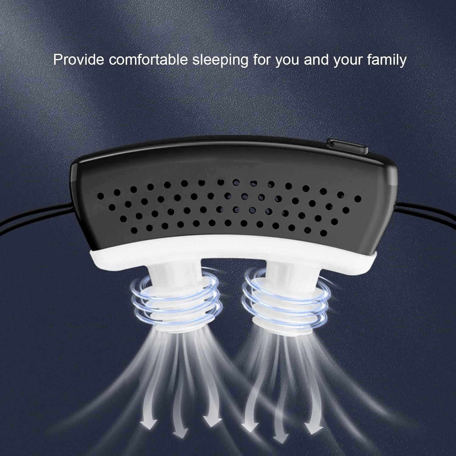 Electric Pulse Snoring Device with 6 Speed Gears & Soft Silicone Nasal ...