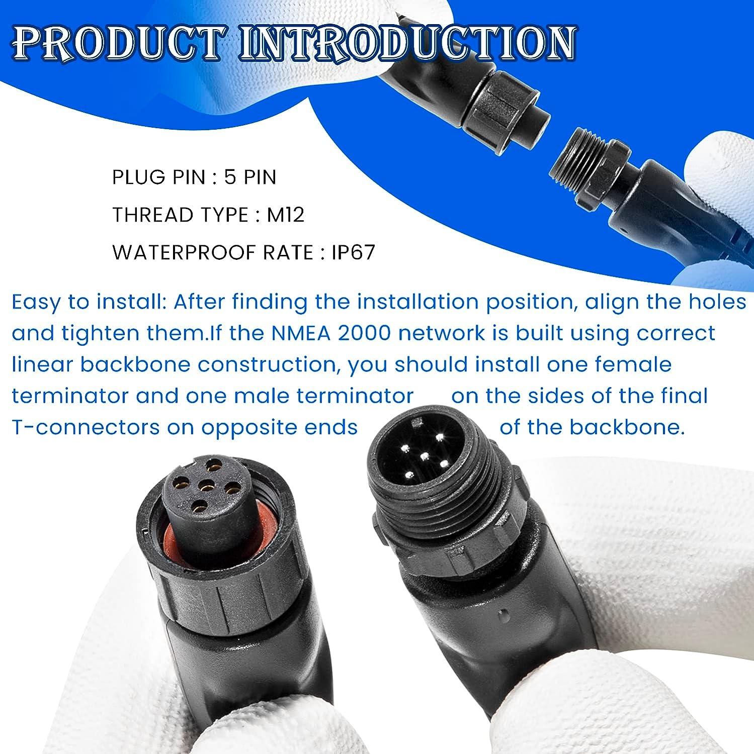 NMEA 2000 Male Female Terminators for Lowrance, Simrad, B&G, Navico ...