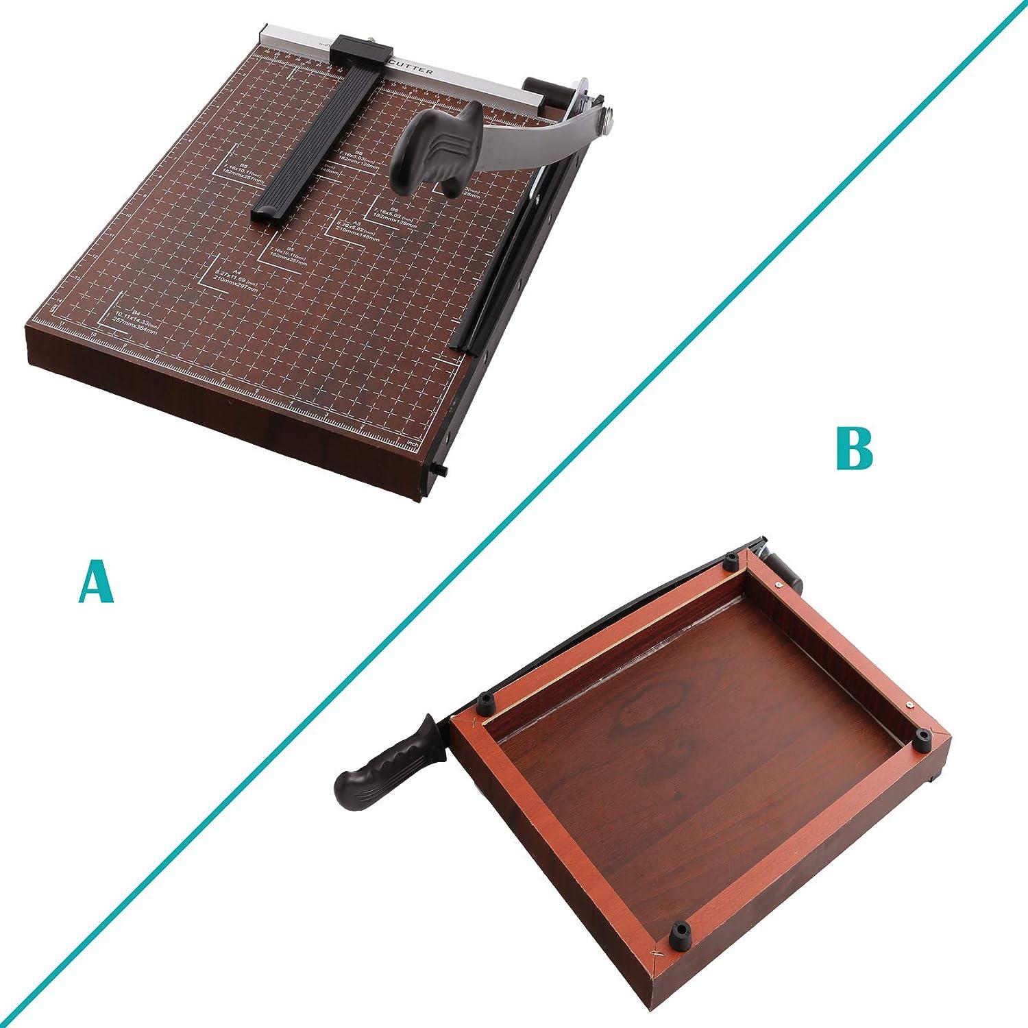 CROFULL 15 Cut Length Professional Guillotine Paper Cutter 12 Sheet ...