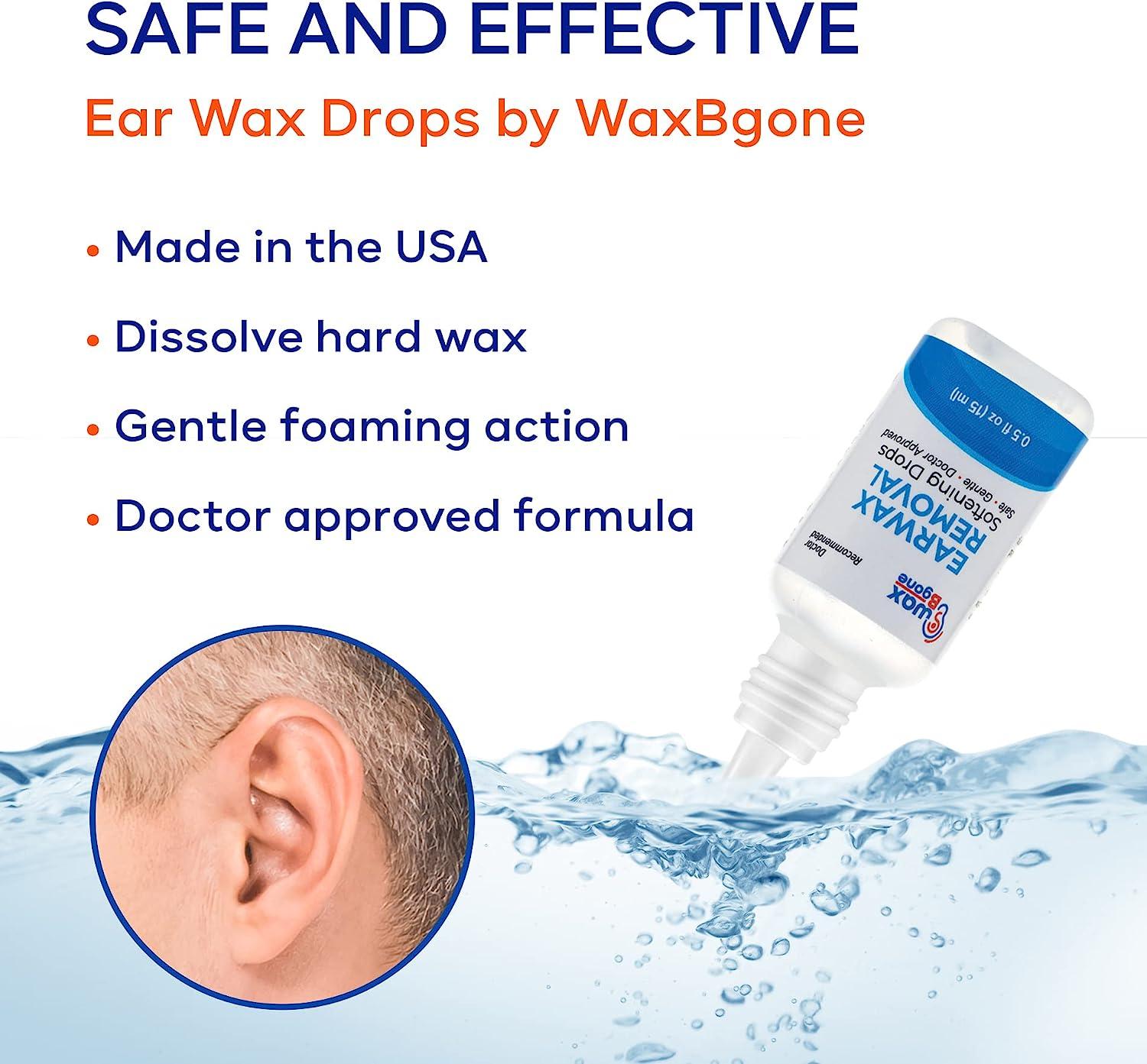 WaxBgone Earwax Removal Kit - Safe & Effective Ear Cleaning for Adults ...
