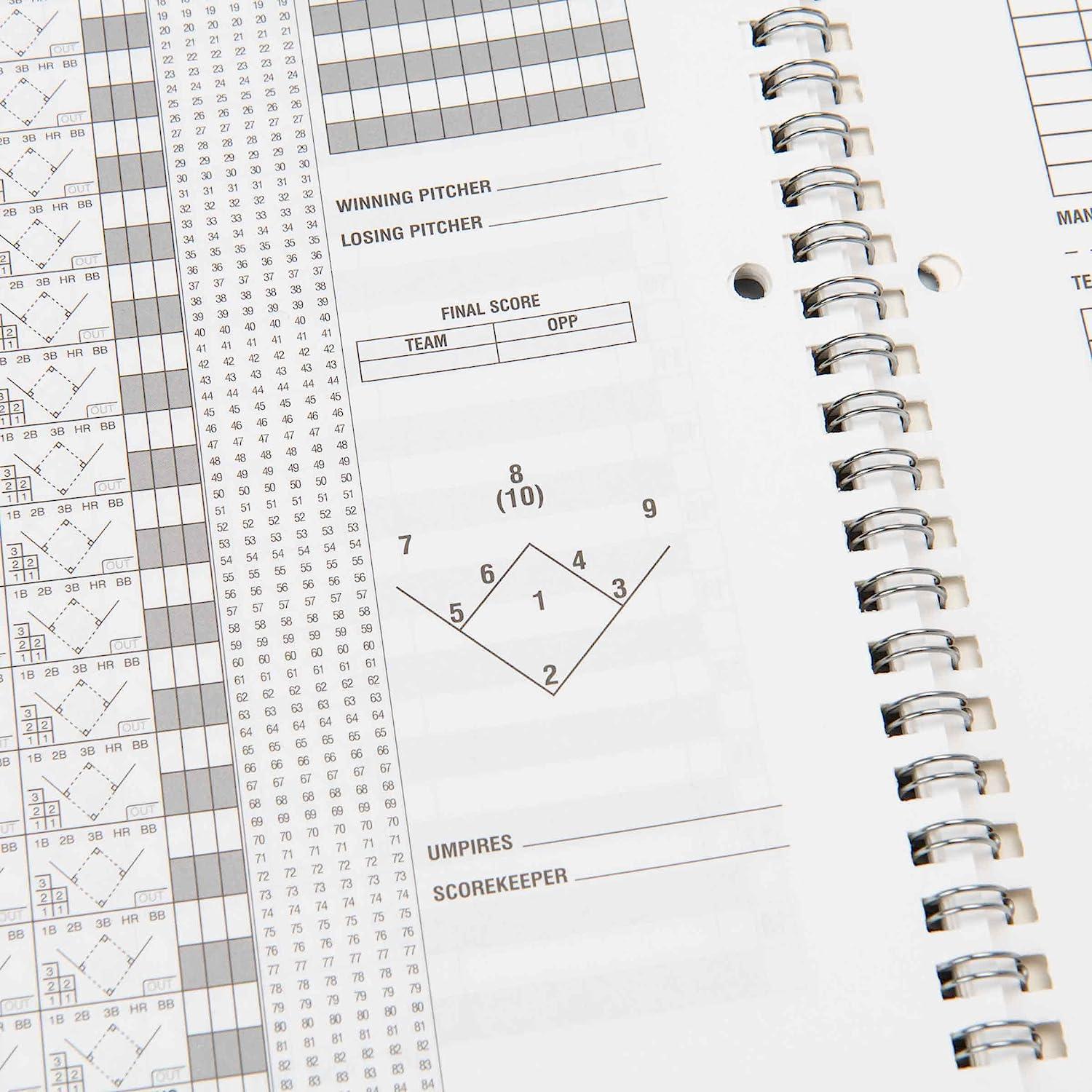 CHAMPRO Baseball/Softball Scorebook - White | Official Scorekeeping ...