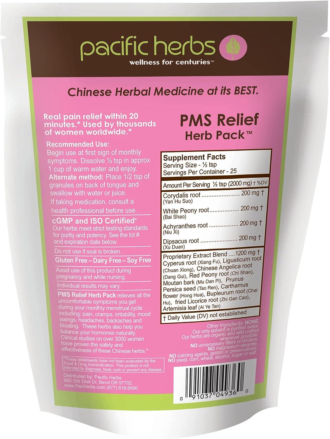 Pacific Herbs Natural PMS Relief Extract 50g - Fast-Acting Herbal ...