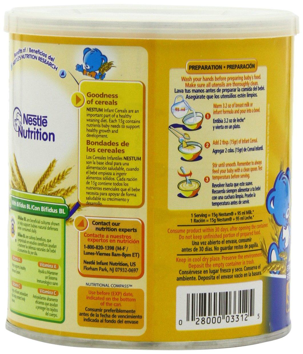 Nestle Nestum Infant Cereal 5 Cereals 10.6 oz - Pack of 12 | Nutritious ...