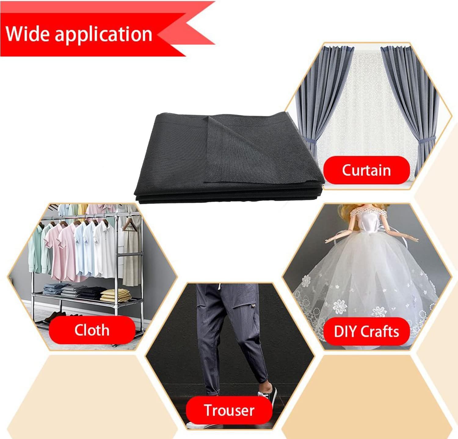 PLANTIONAL Medium Weight White Iron-On Fusible Interfacing - 39 x 72 ...