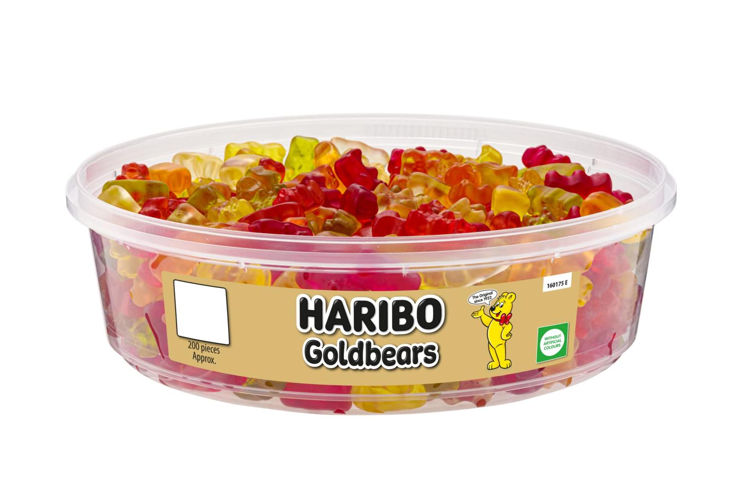 HARIBO Goldbears 200-Piece (460g) Sweets Tub - Round Tub | Buy Online ...