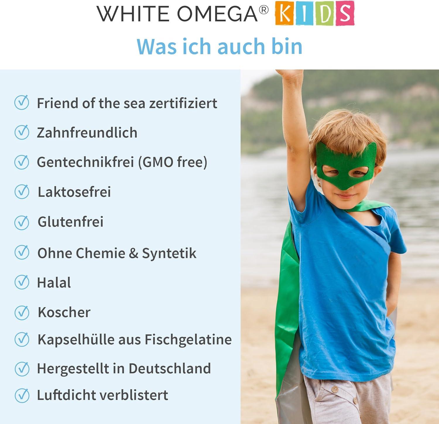 Omega-3 Capsules for Children | Sugar-Free 518mg Fish Oil with DHA ...