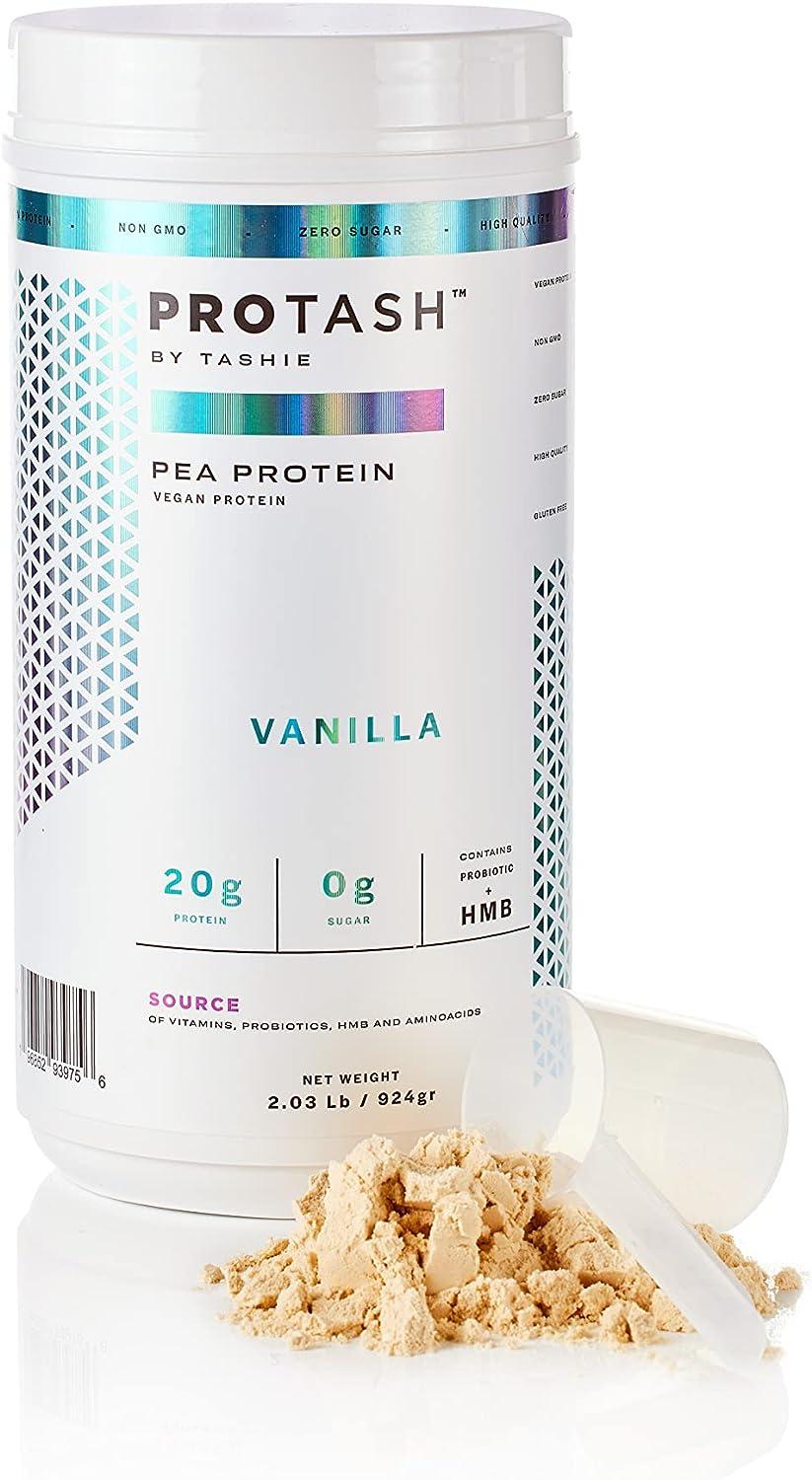 PROTASH Vegan Protein Powder by TASHIE - 20g Pea Protein, Non GMO, Zero ...