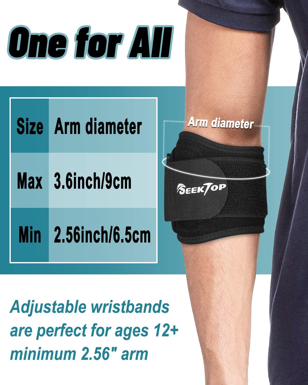 Seektop Elbow Brace - Adjustable Compression Support for Tennis Elbow ...