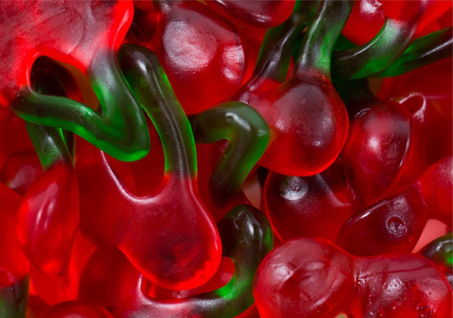 1kg Twin Cherries Candy Pick & Mix Sweets Mixed Assortment Gummy ...