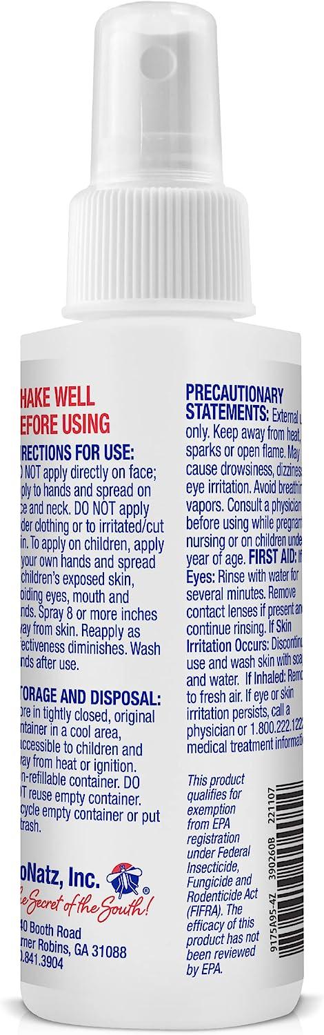No Natz Botanical Bug Repellent 2-Pack- 4oz Spray Bottle | Effective ...