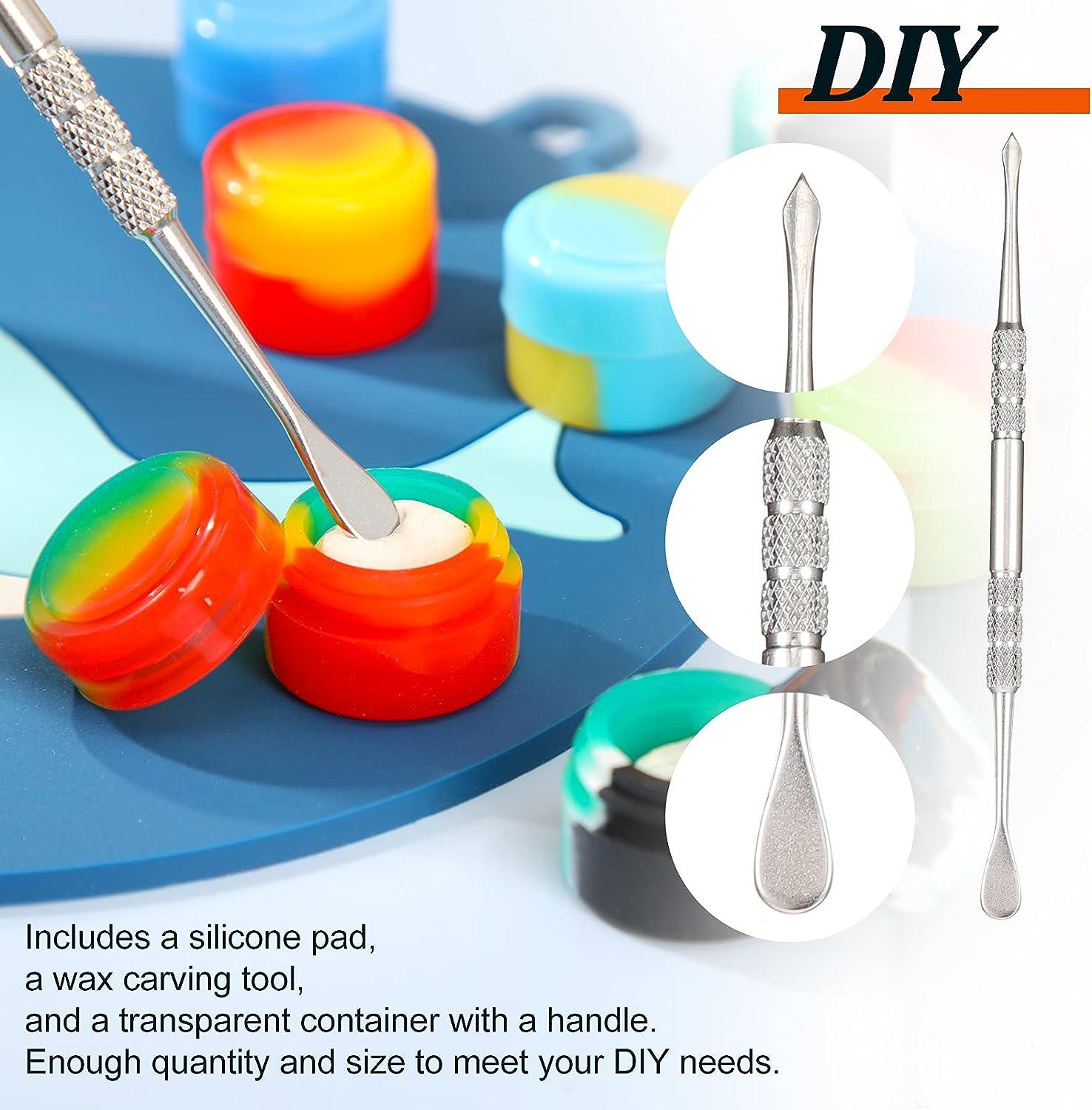 Silicone Wax Container Set | Non-stick Storage Jars for Oil Wax | 2ml ...
