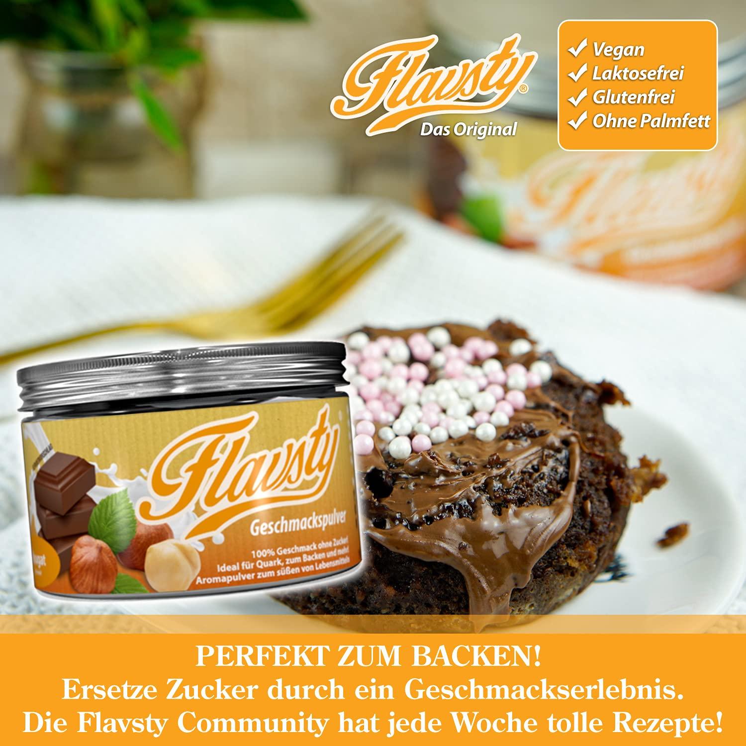 Flavsty Vegan Chocolate Flavor Powder - Sugar-Free Aroma Powder for ...