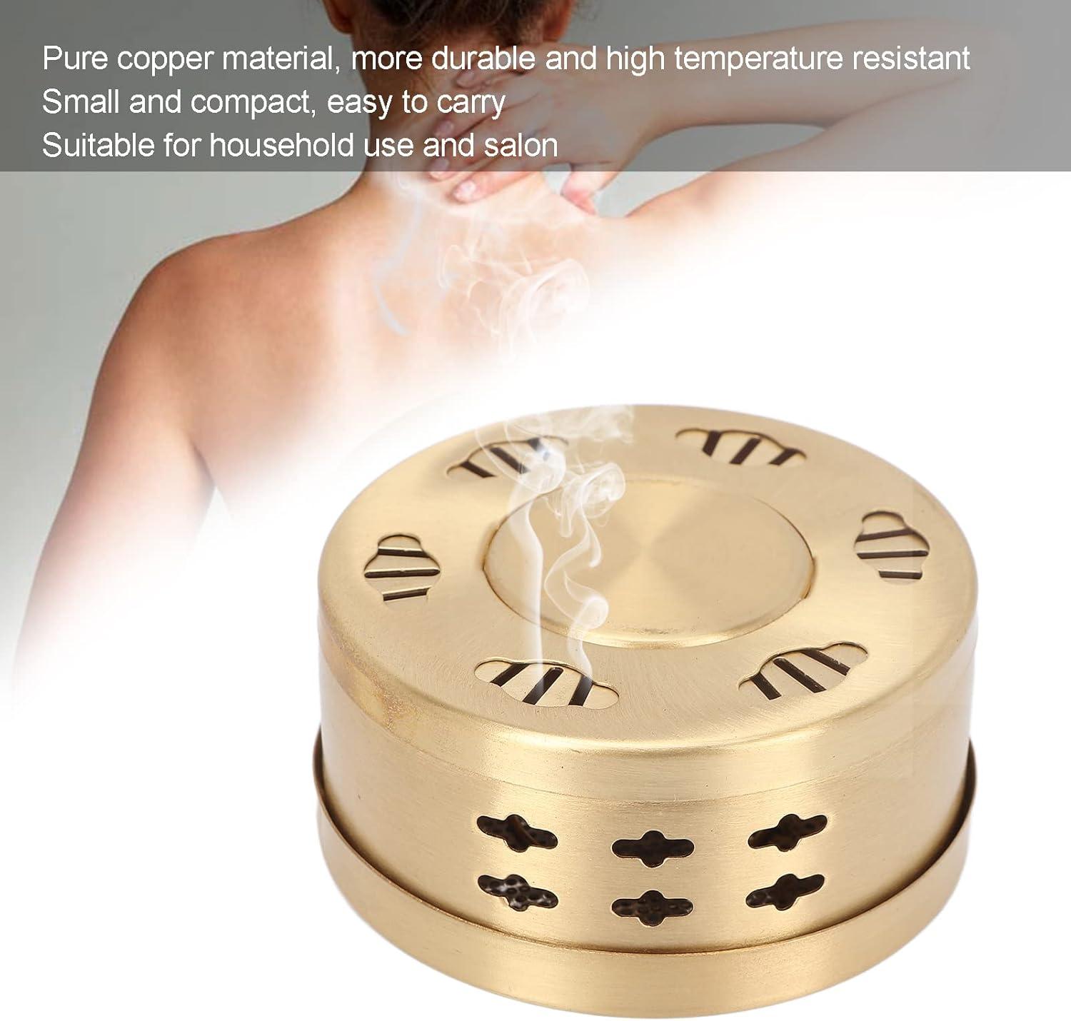 Portable Copper Moxa Box for Moxibustion Therapy - Pure Copper Burner ...