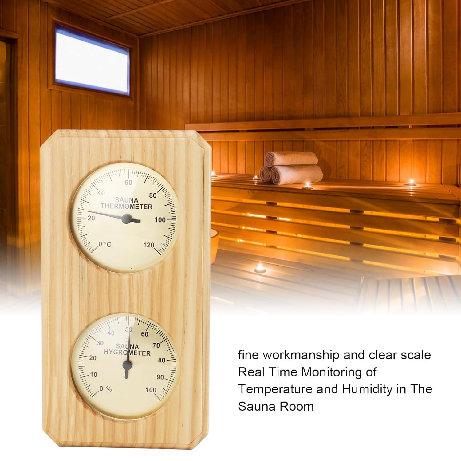 Buy 2-in-1 Sauna Thermometer & Hygrometer | Indoor Humidity & Temperature Measurement for Sauna ...