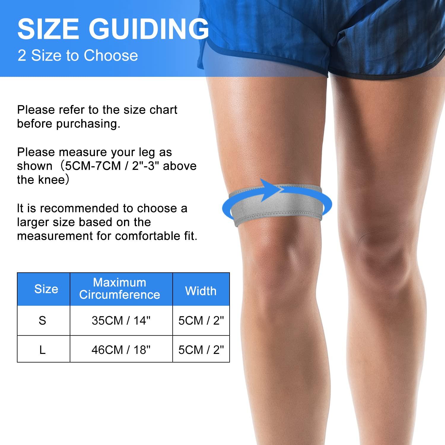 Supregear Adjustable IT Band Compression Wrap - Knee Thigh Hip Support ...