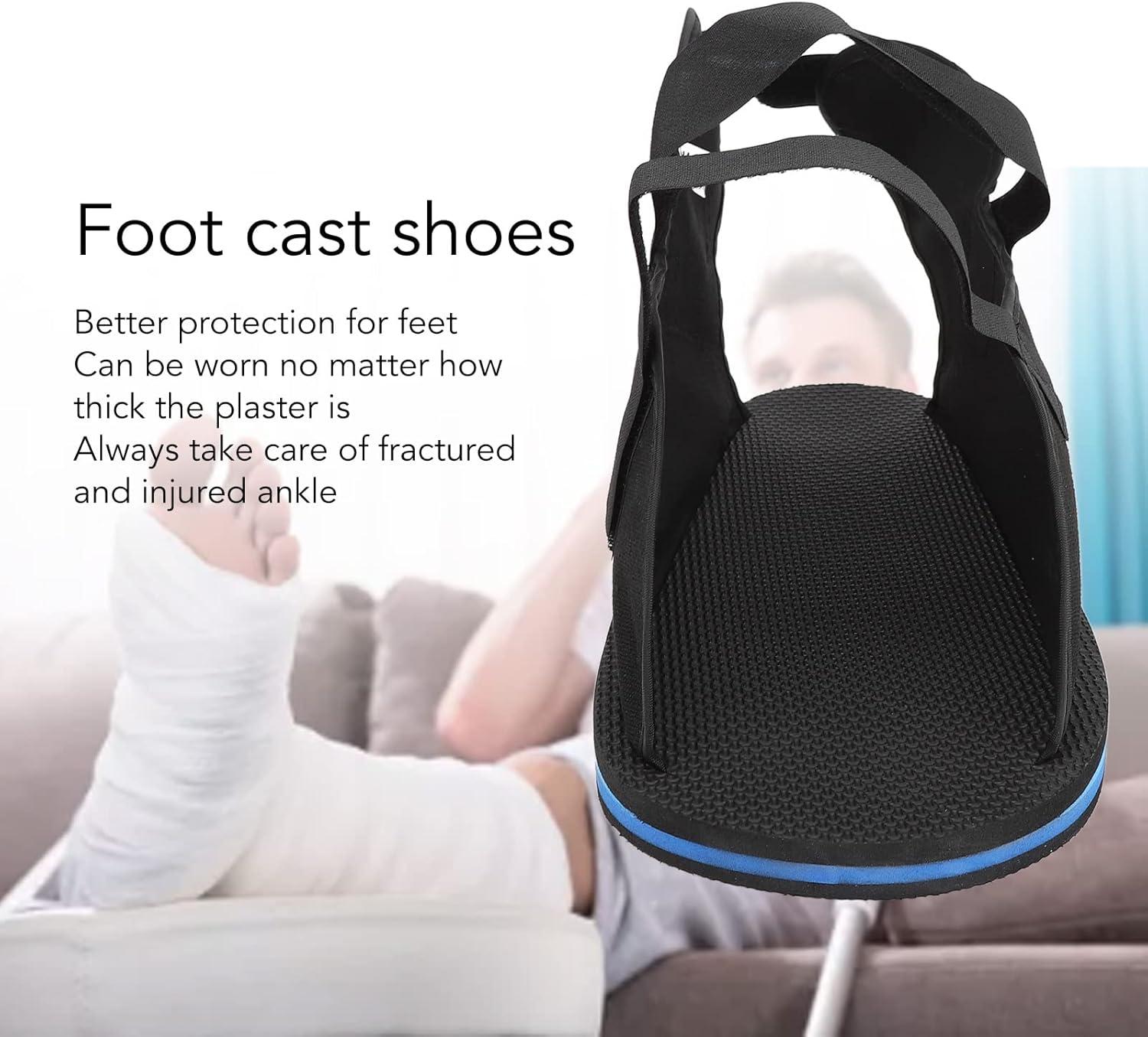 Post Op Recovery Shoe - Non-Skid Flat Sole & Open Toe Cast Shoe for ...