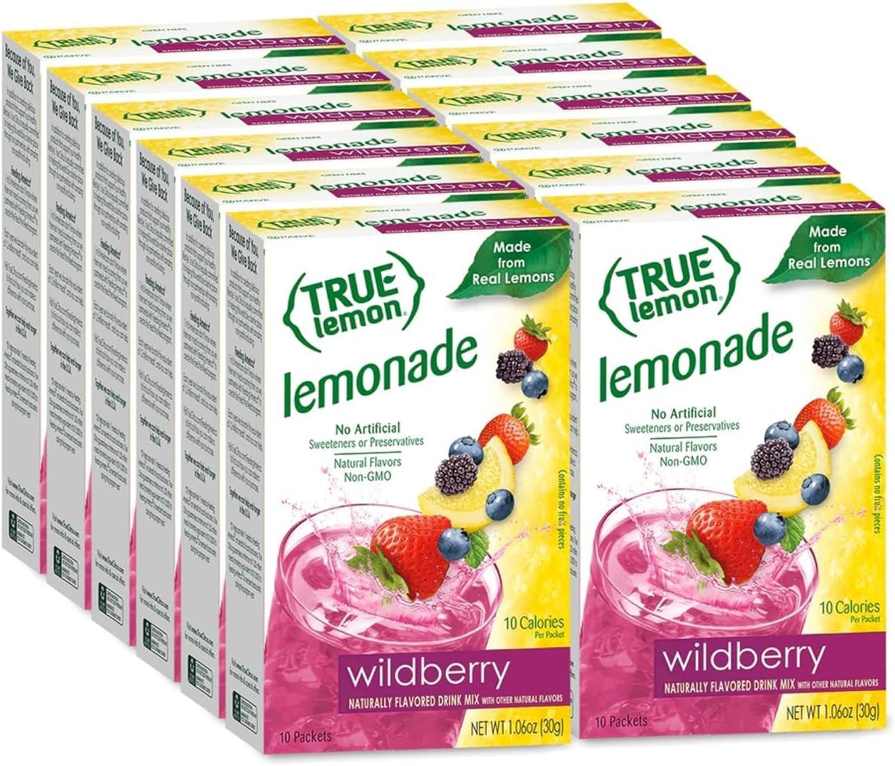 True Citrus Lemon Wildberry Lemonade Drink Mix 10 Packets | Buy Now ...