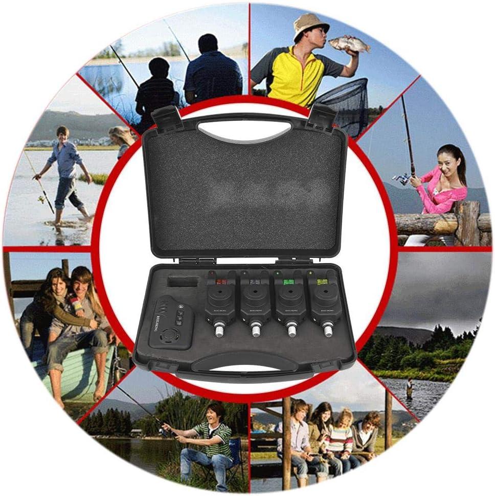 Tihebeyan Carp Fishing Bite Alarm Set - 4 Emitter + 1 Receiver Wireless ...