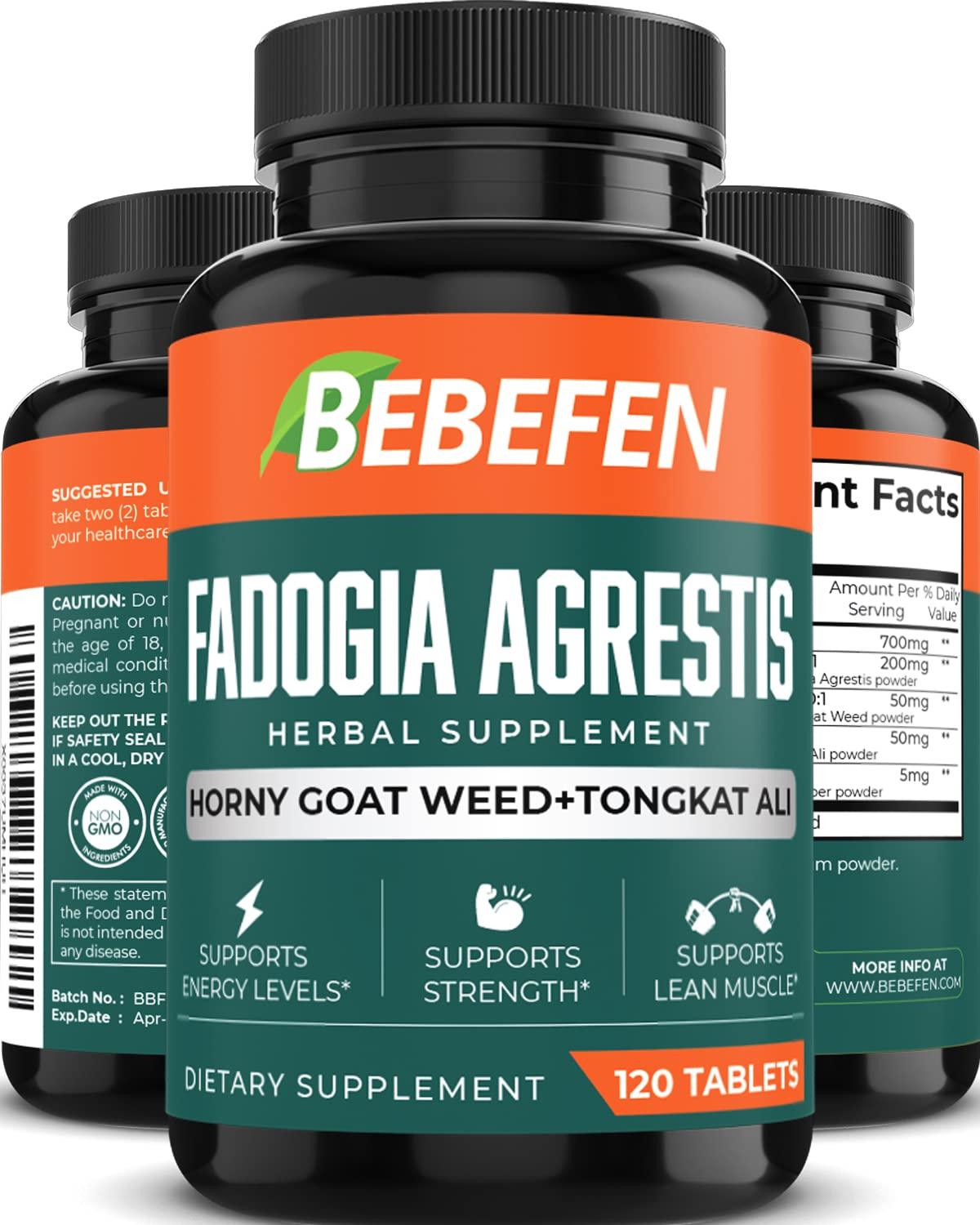 BEBEFEN Premium Fadogia Agrestis Supplement - 3750mg Per Serving with ...
