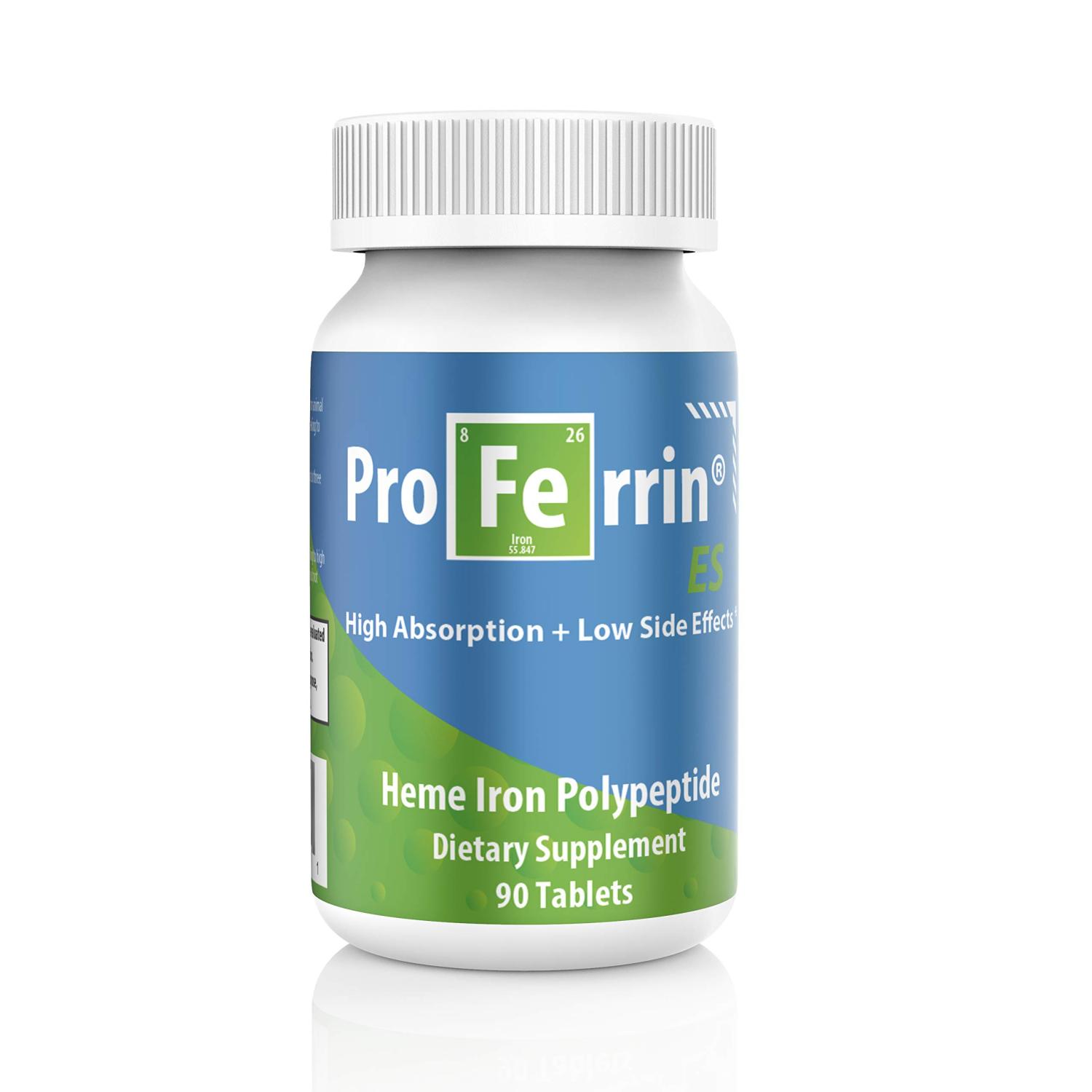 Proferrin ES Heme Iron Polypeptide Dietary Supplement Tablets - 90 ...