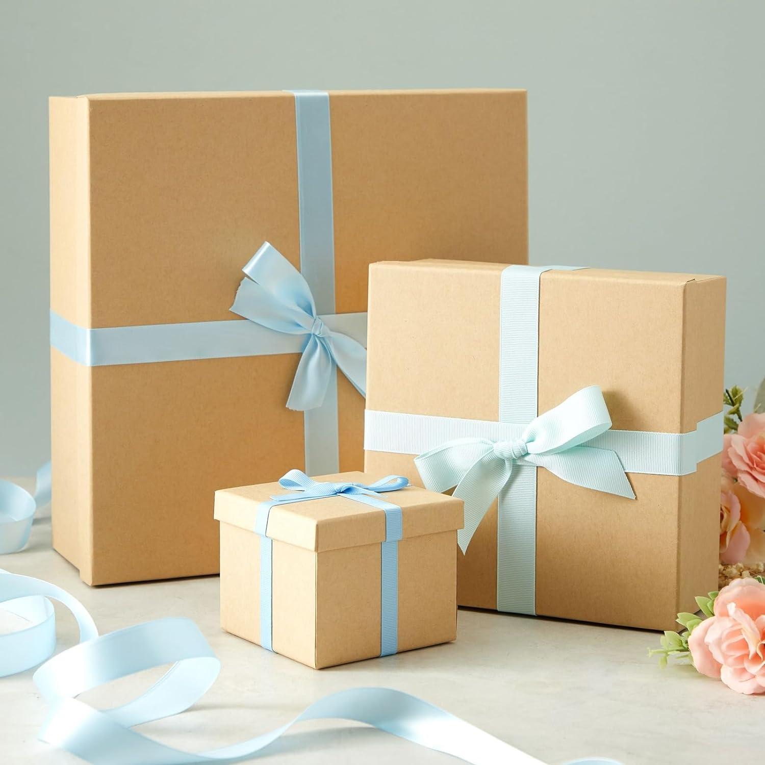 6-Pack Decorative Nested Gift Boxes with Lids - Assorted Sizes, Square ...