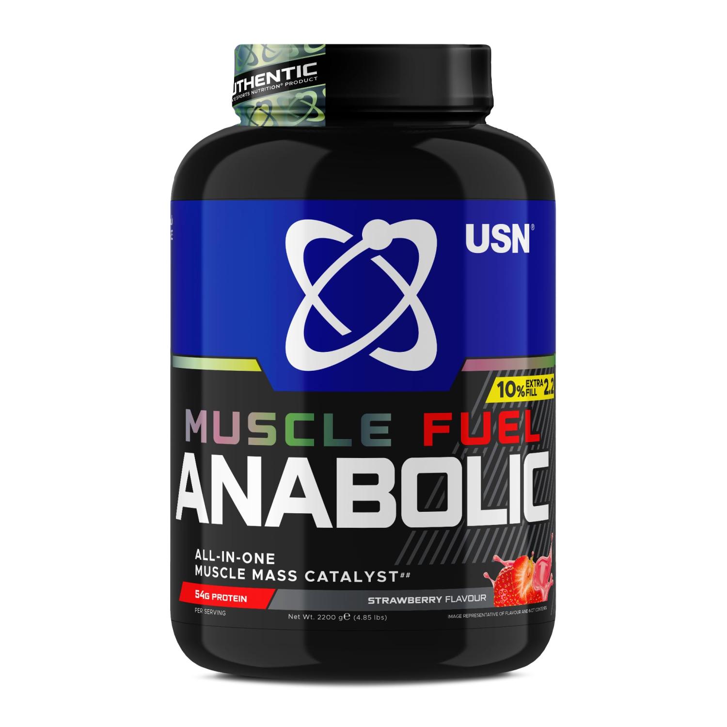 USN Muscle Fuel Anabolic All-in-One Protein Shake with Creatine 2.2 Kg ...
