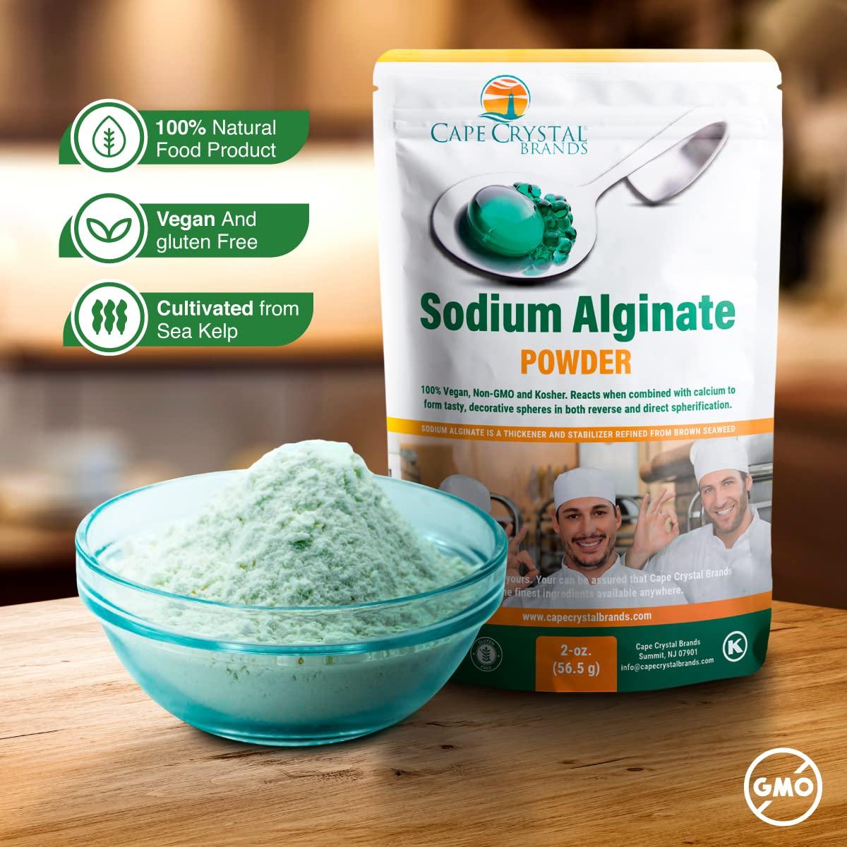 Sodium Alginate 100% Food Grade | Natural Thickening Powder & Gelling ...