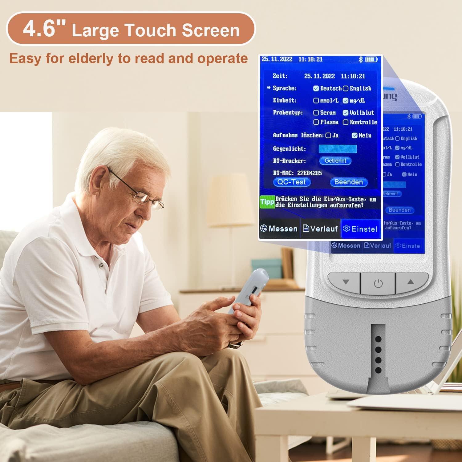 Cholesterol Measuring Device - 6-in-1 Analyzer with 40 Test Strips for ...