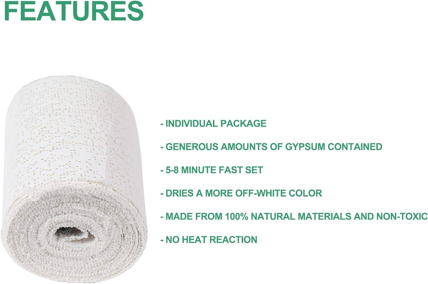 Plaster Gauze Bandage 4 x 180 (5yd) for Craft Masks, Scenery, Belly ...