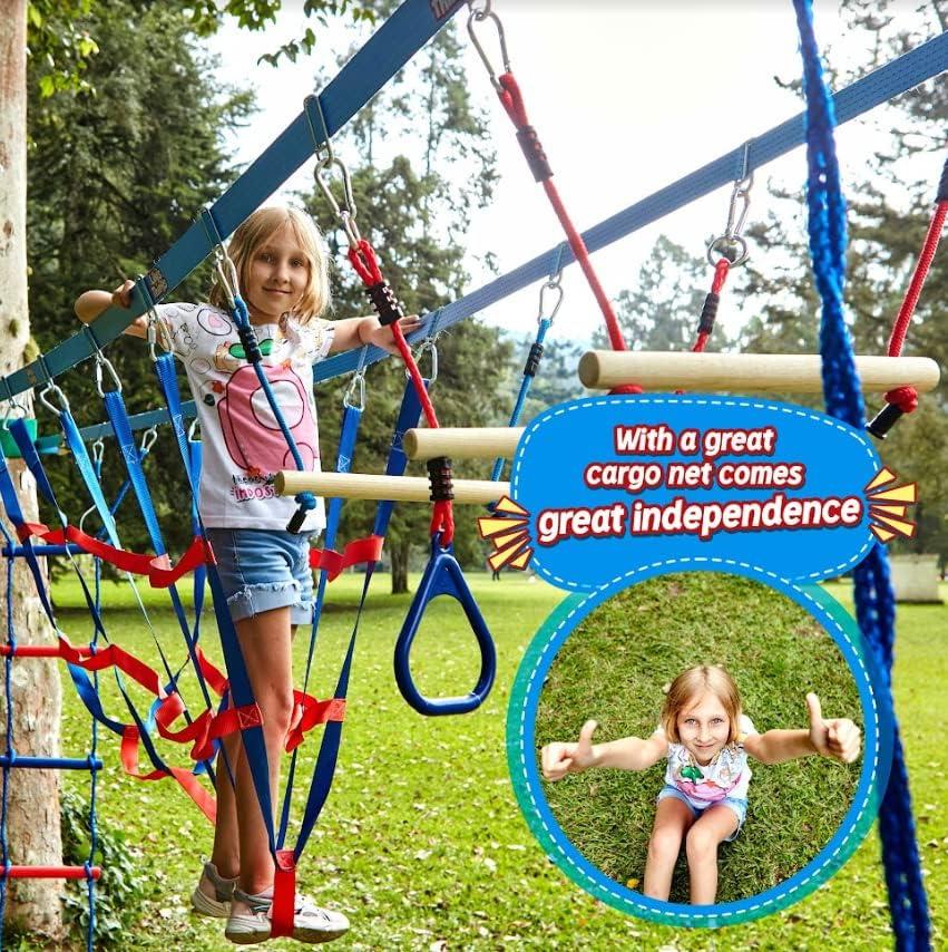 Lily's Things Cargo Net Attachment for Double Slackline | Ninja ...