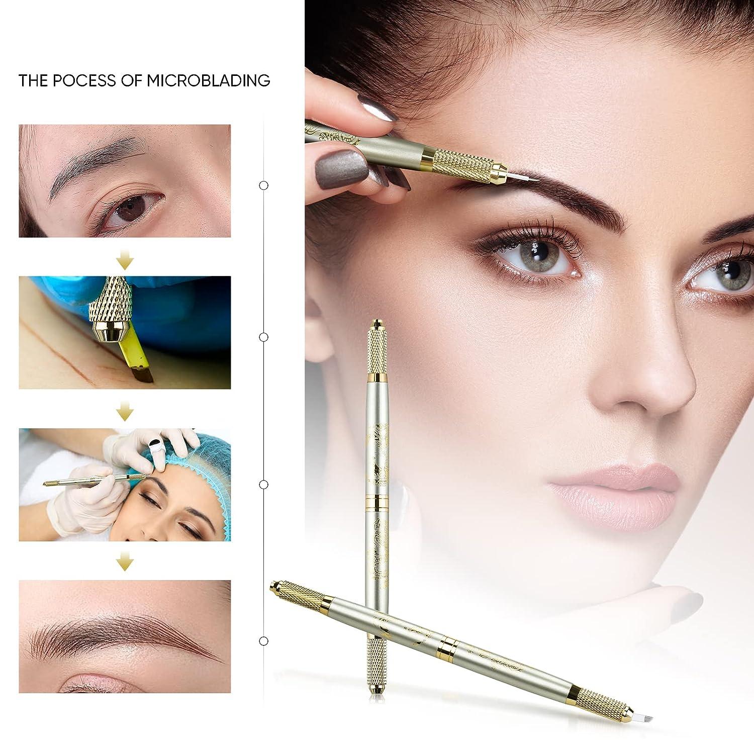 Mokohoa Microblading Kit with Brow Mapping Tools - PMU Supplies for ...