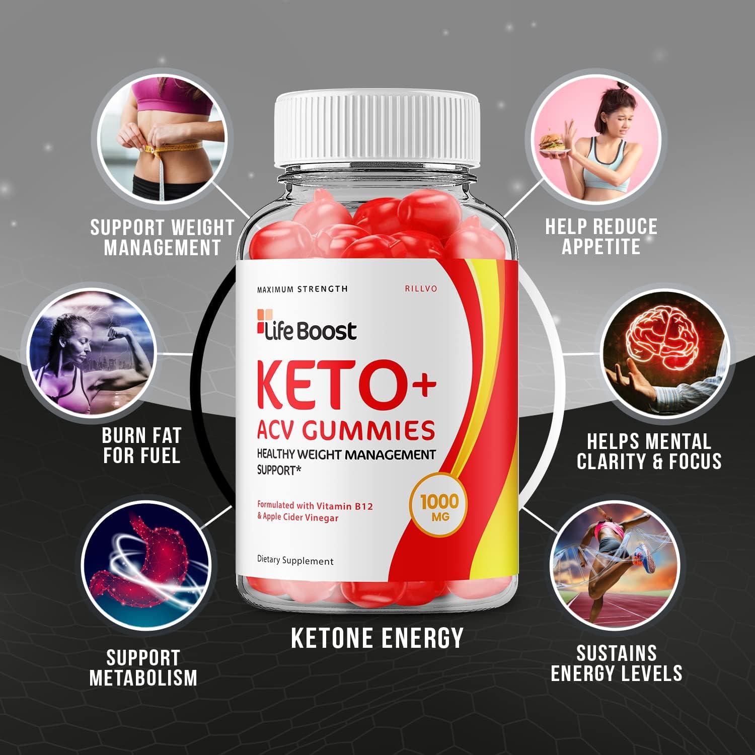 Life Boost Keto Gummies with ACV 1000mg - 60 Gummies | Buy Now with ...