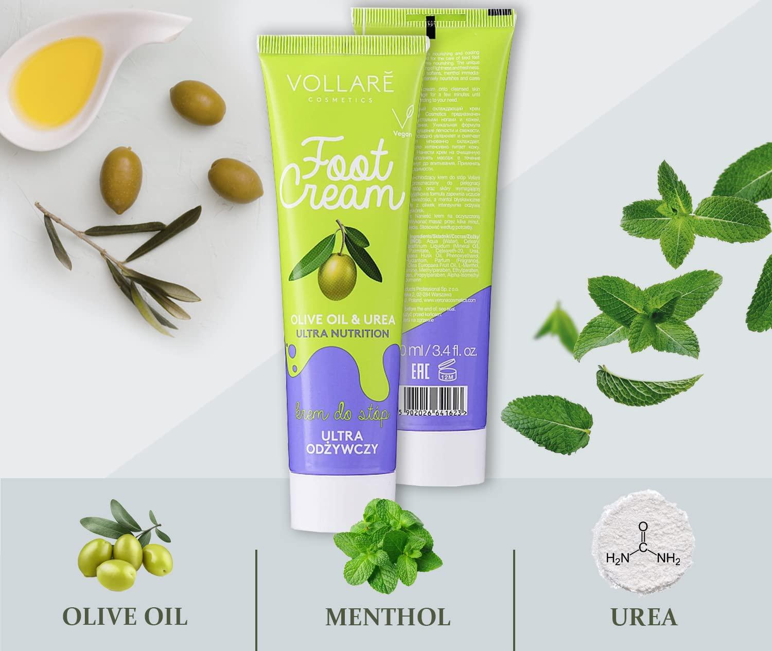 VERONA PRODUCTS Professional Foot Cream with Urea, Olive Oil, and ...