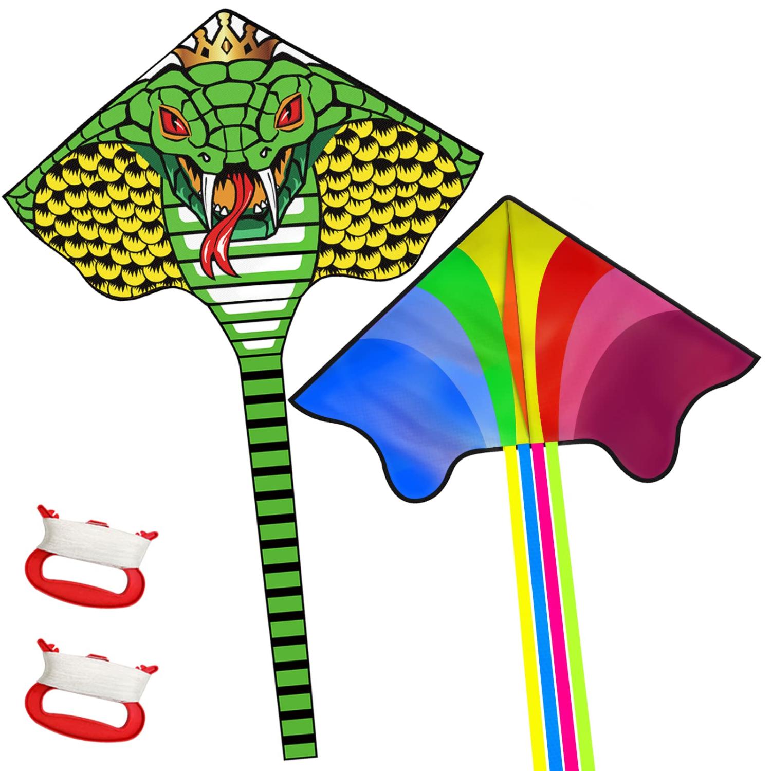 Colorful Kite for Kids and Adults - Easy to Fly Outdoor Toy for ...