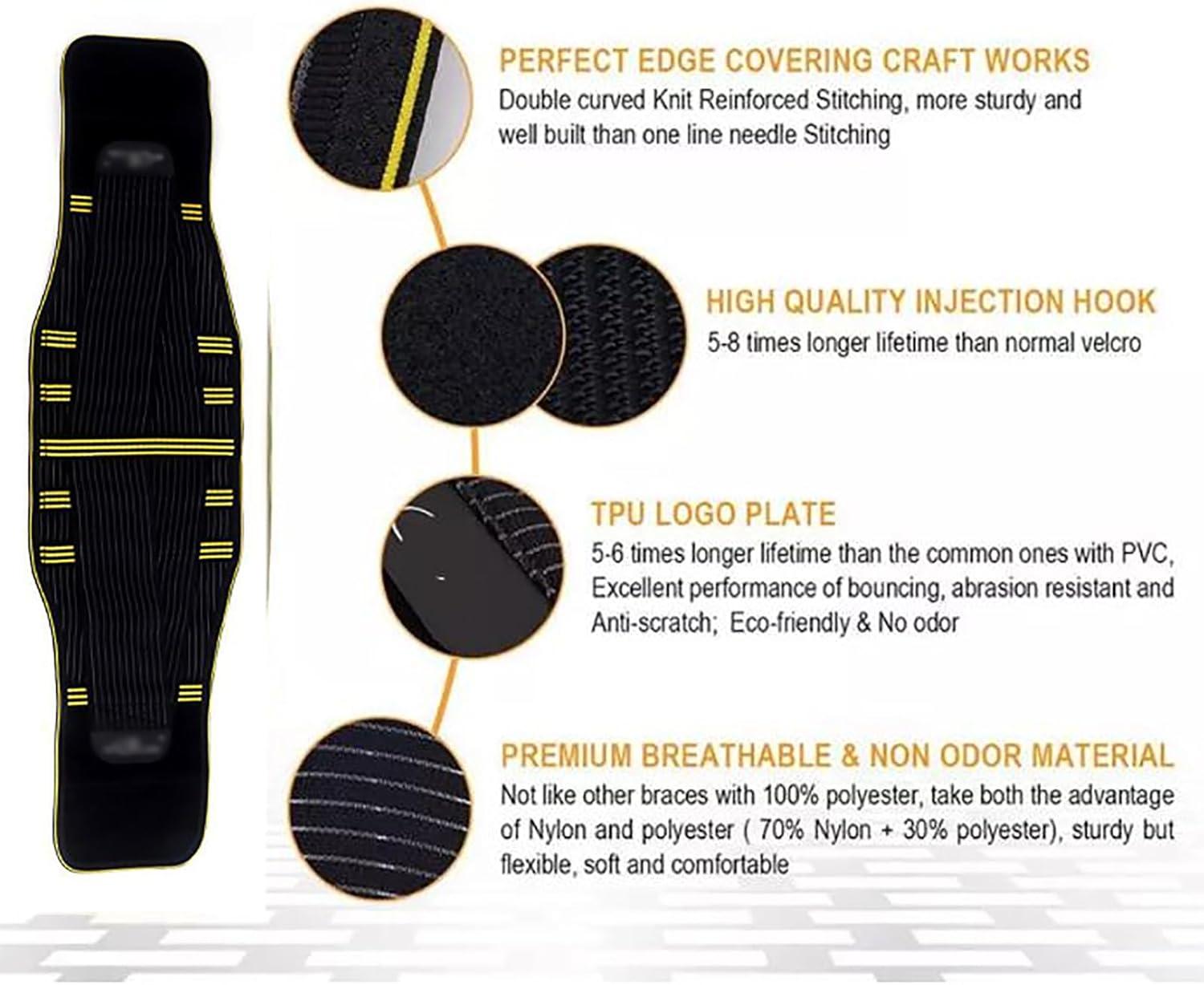 Ngary Back Bandage for Men & Women | Lumbar Belt with 5 Support Sticks ...