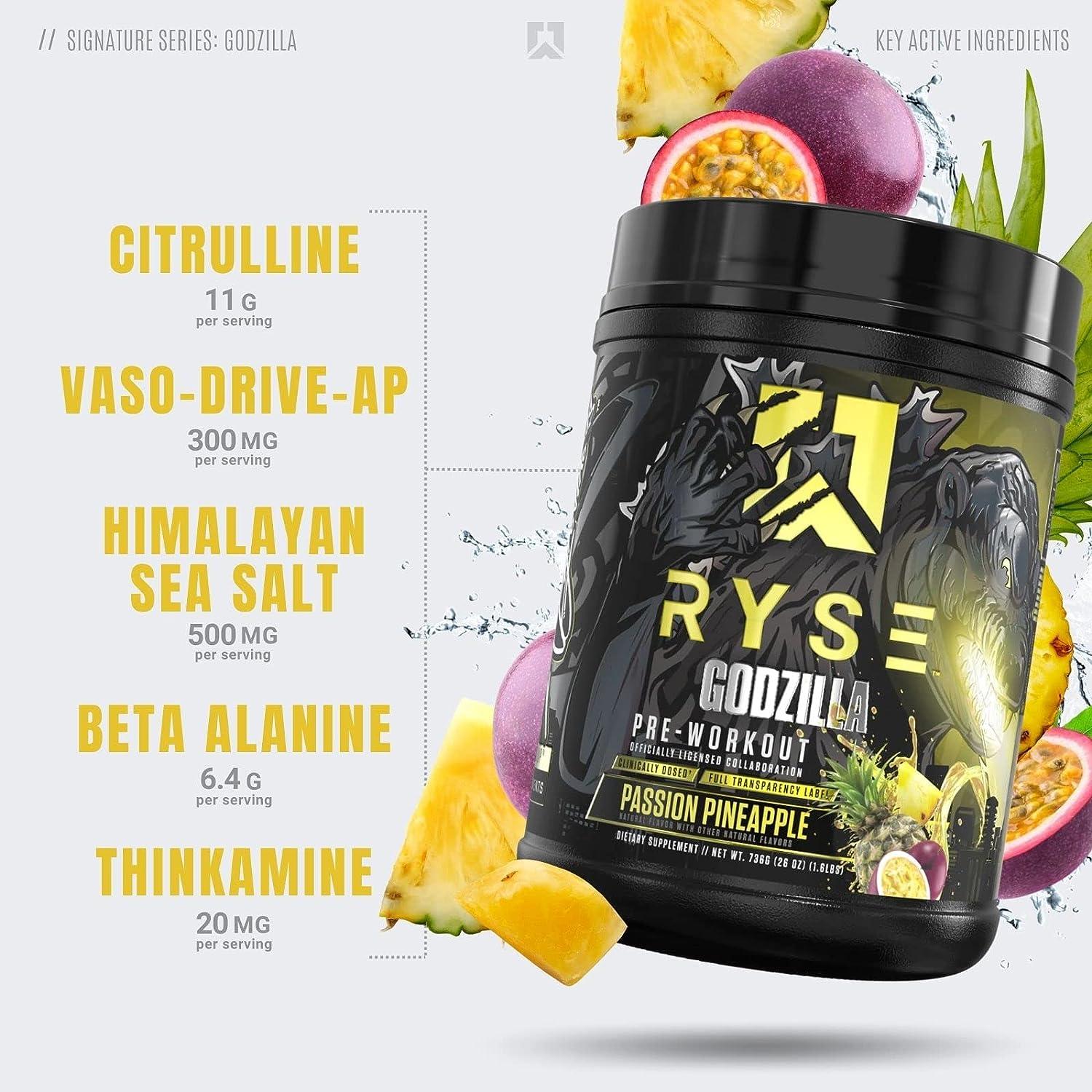 Ryse Signature Series Godzilla Pre Workout | Pump Energy Strength and ...