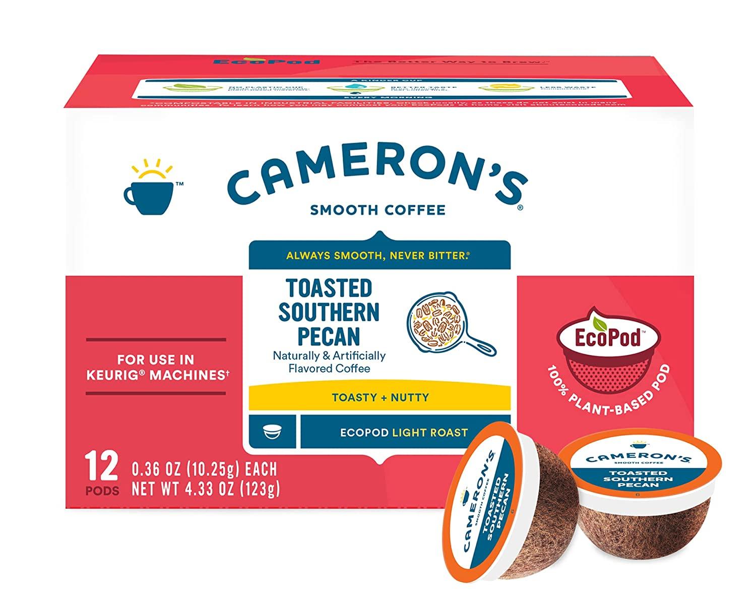 Toasted Southern Pecan Coffee Pods | Cameron's Flavored Single Serve ...