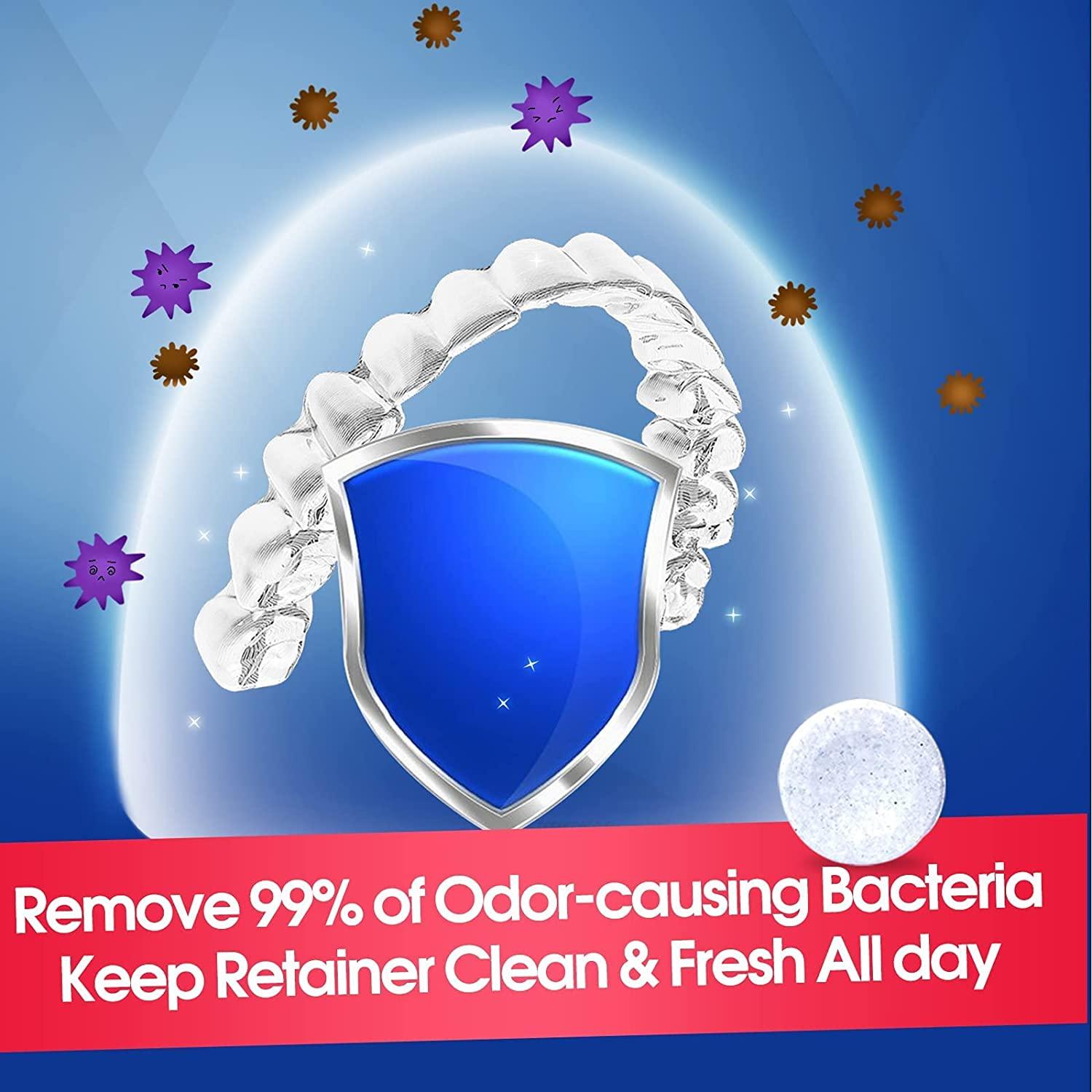 Retainer & Denture Cleaner Tablets - 120 pcs - 4 Months Supply | Dental ...