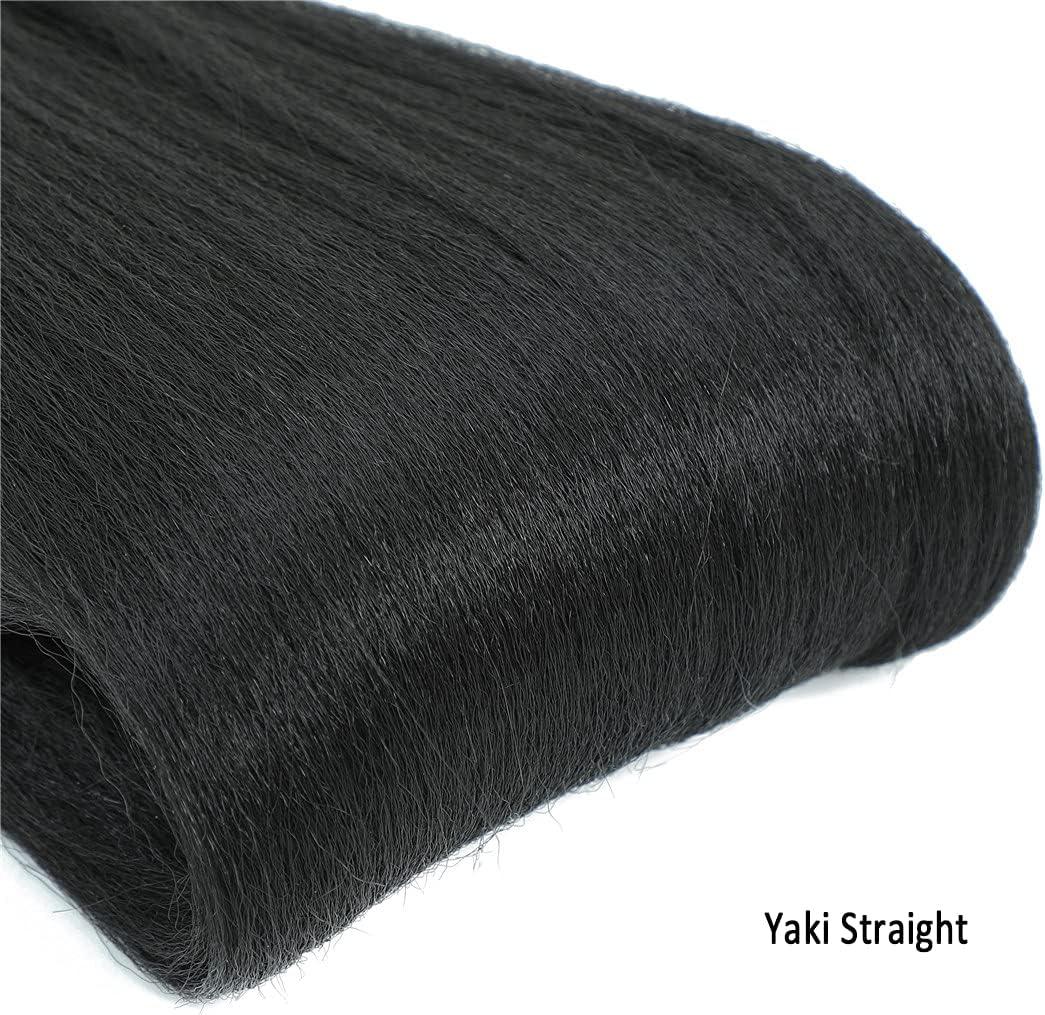 Pre-stretched Braiding Hair 26 inch 6 Packs Professional Synthetic ...