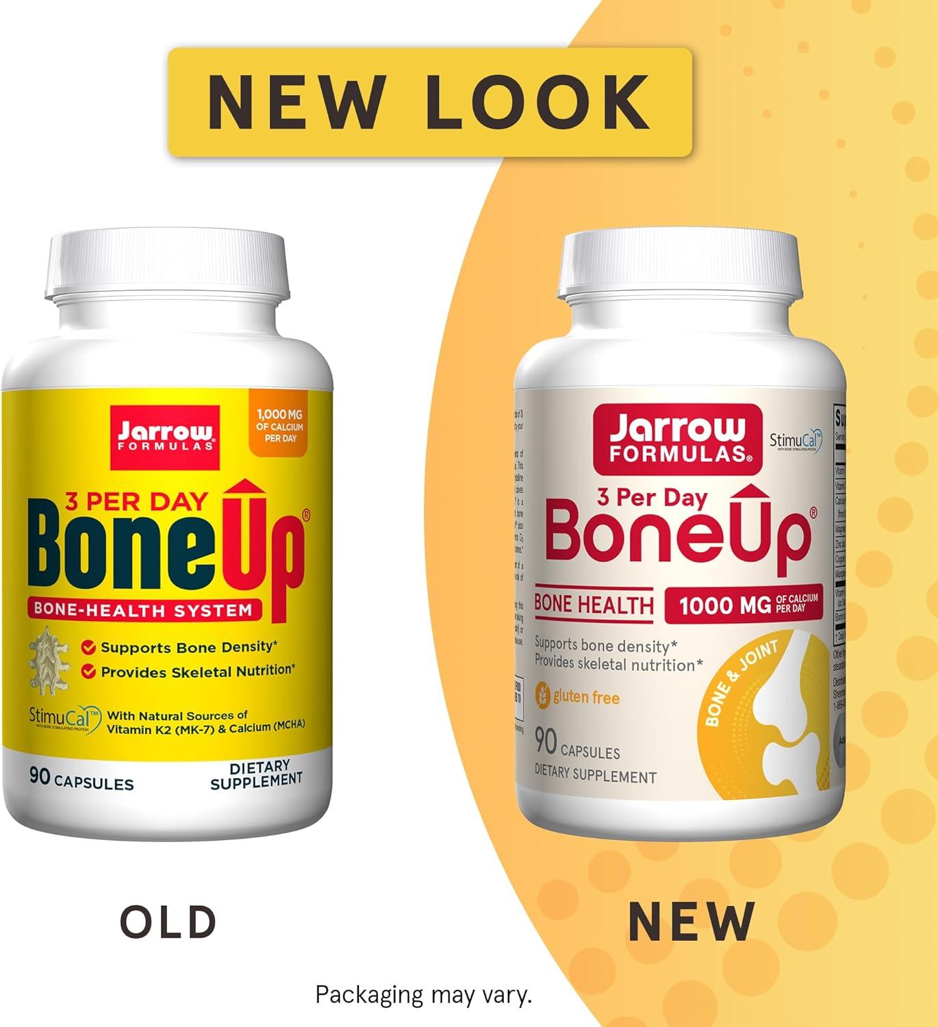Jarrow Formulas BoneUp 3 Per Day - 90 Capsules - Bone Support ...