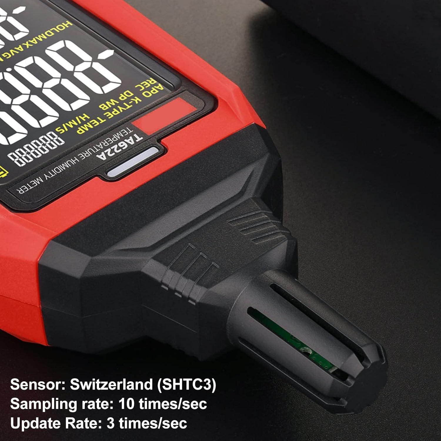 Digital Humidity & Temperature Meter - LCD Dew Point Tester Hygrometer ...