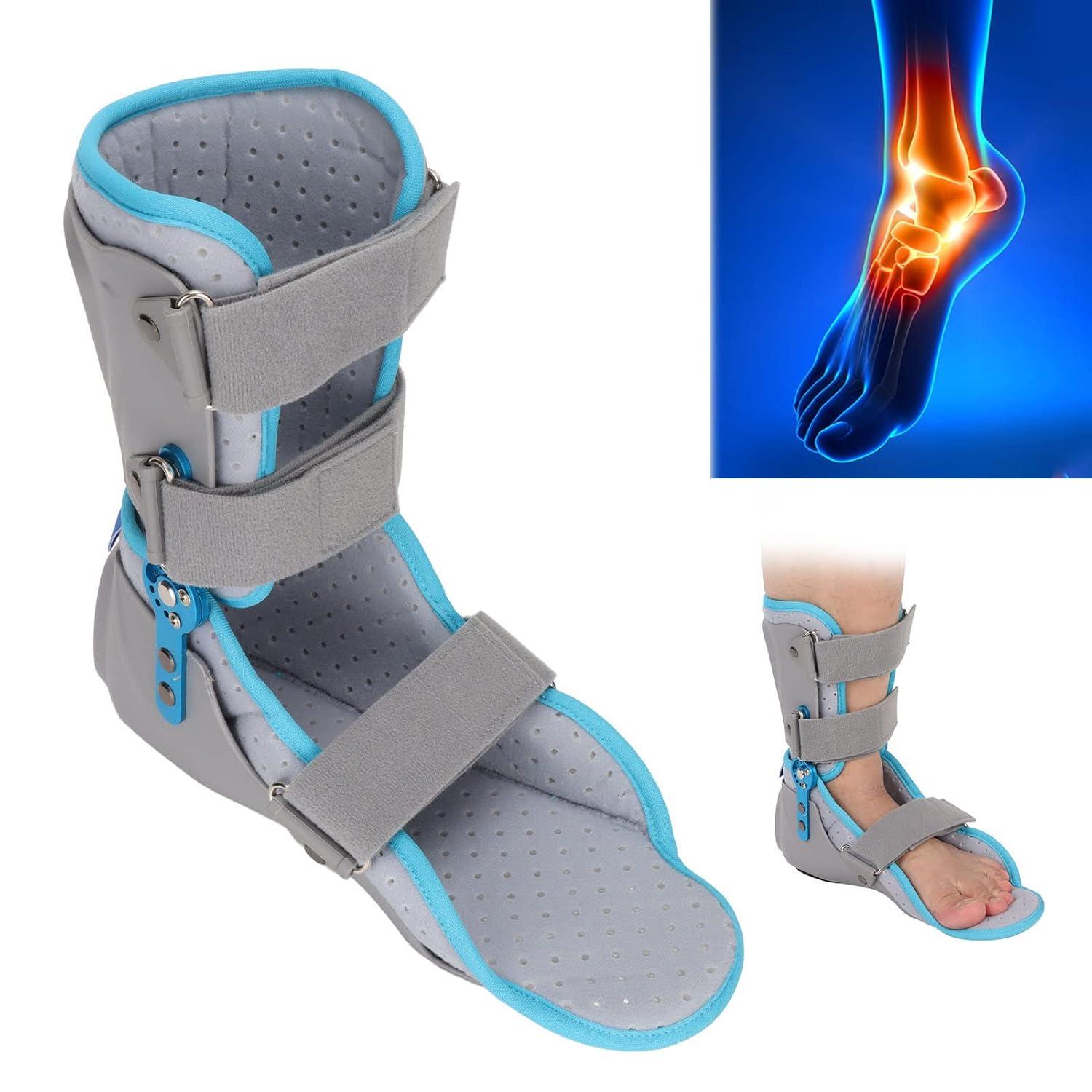 Adjustable Ankle Walking Boot for Sprains - Right/Left Foot Support ...