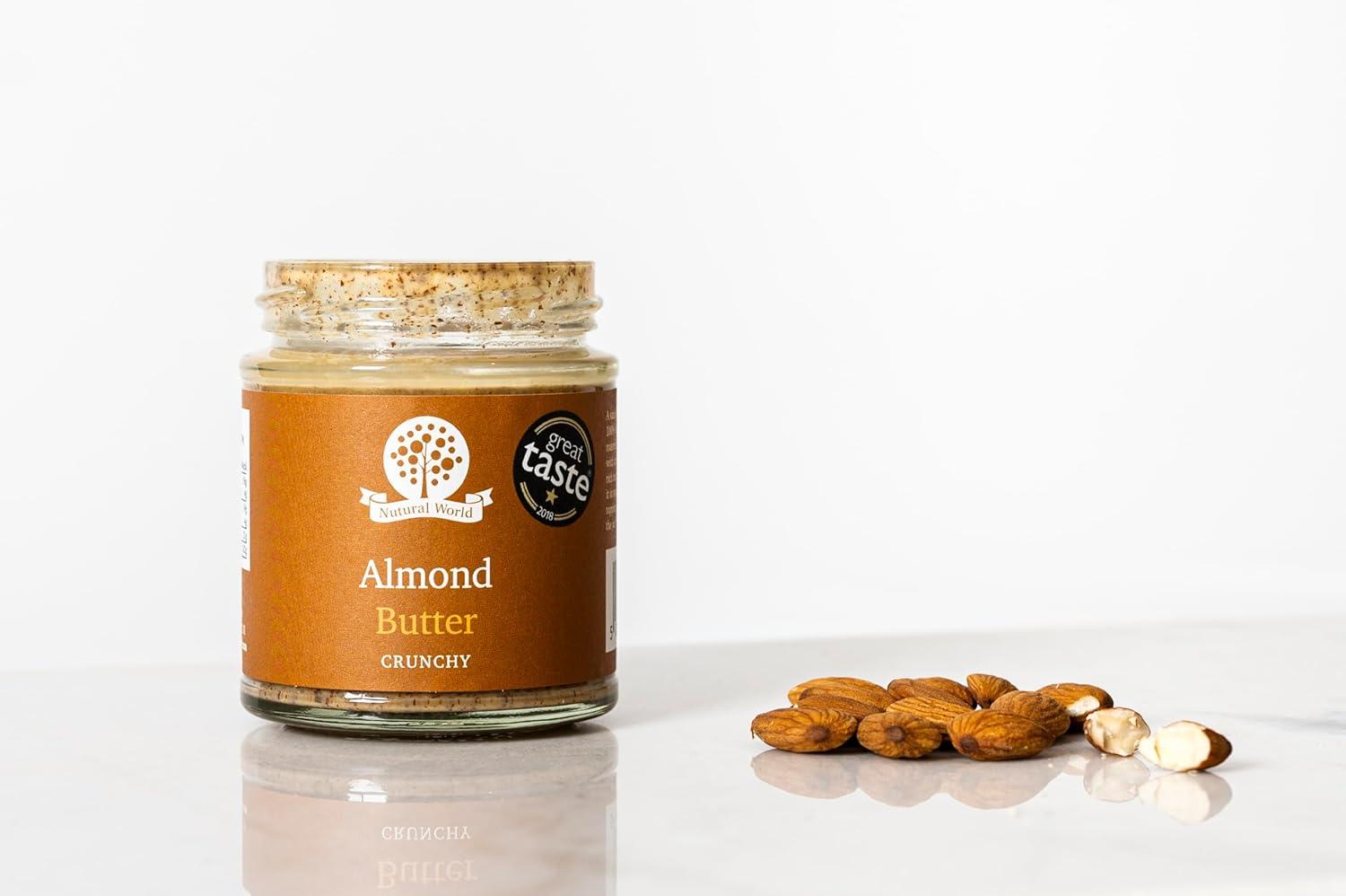 Nutural World Crispy Almond Butter 170g | Creamy & Crunchy Almond ...
