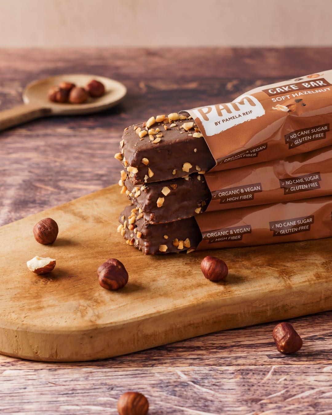 Naturally Pam Cake Bar - Bio & Vegan Gluten-Free Oat Bar Soft Hazelnut 12x44g | Delicious Cereal ...