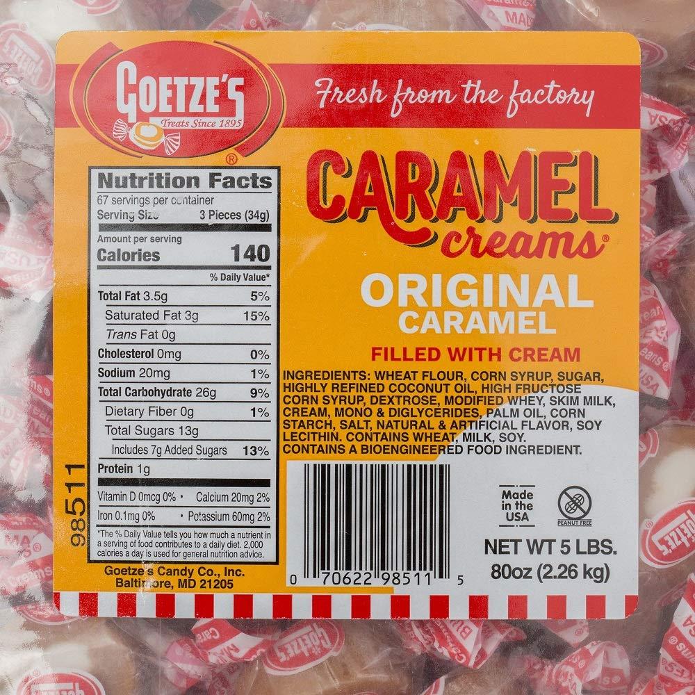 Goetze's Candy Vanilla Caramel Creams - 5lb Bag (80oz) - Fresh from the ...