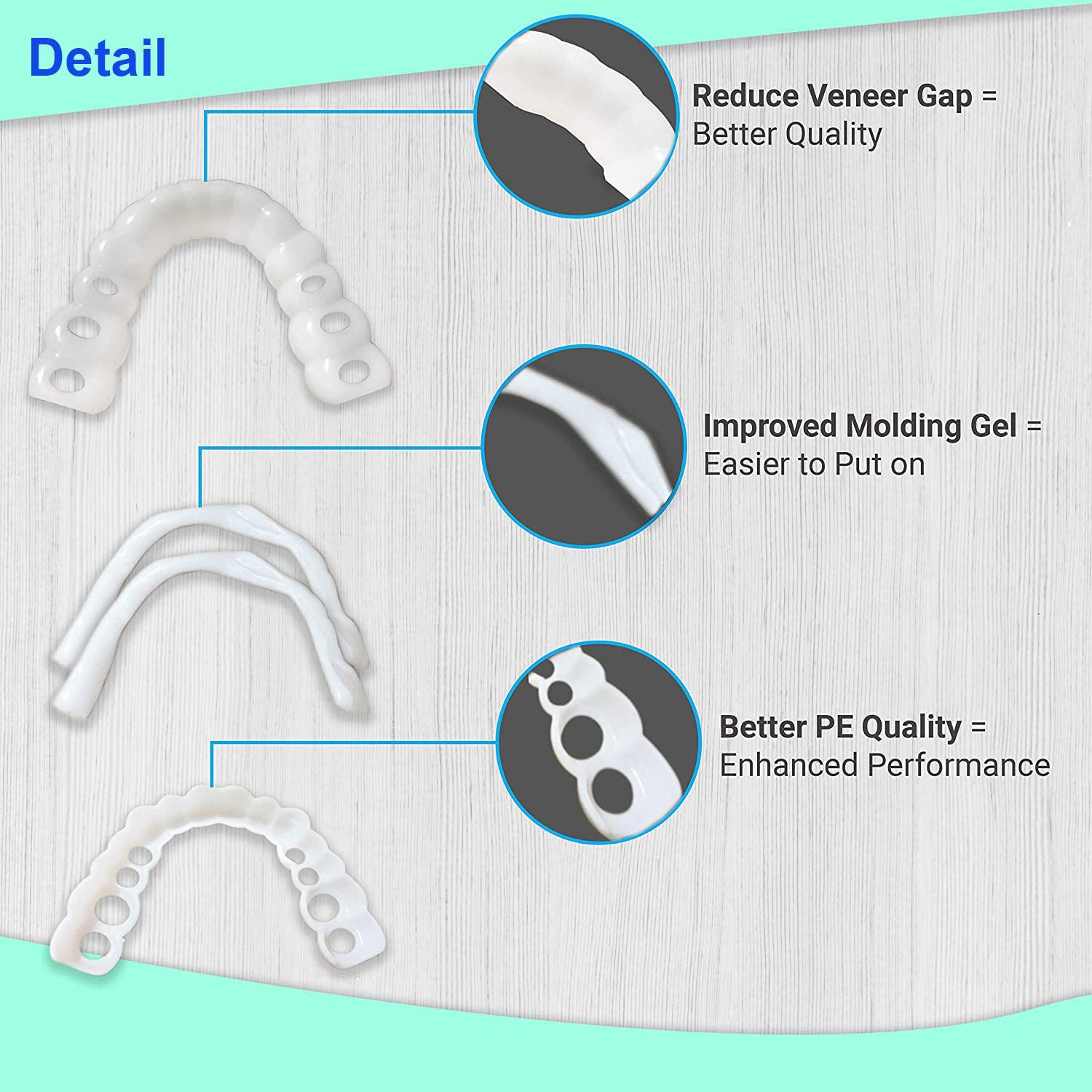 Healthyare Temporary Dentures - Perfect Fake Teeth & Whitening ...