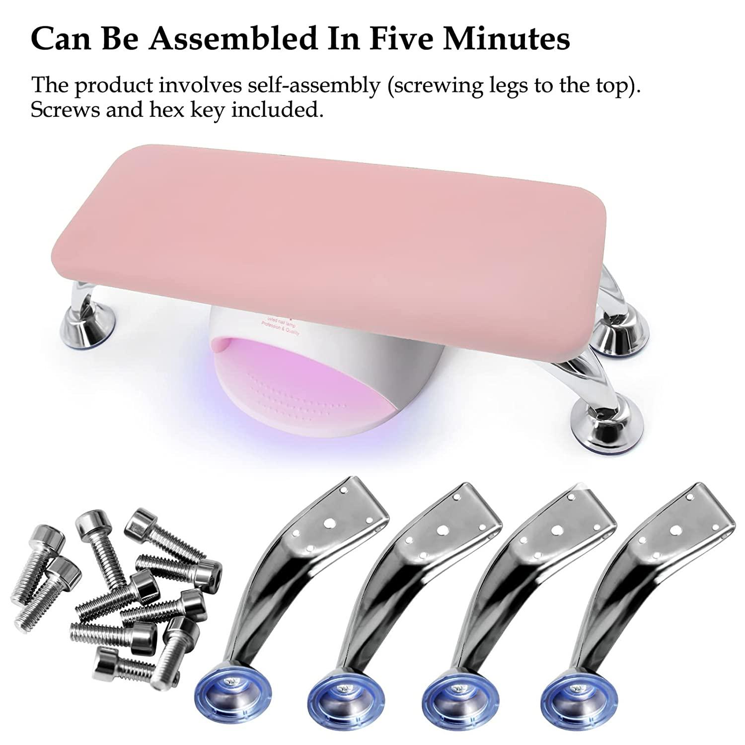 Professional Microfiber Leather Nail Hand Rest Cushion - Pink | Buy Now ...