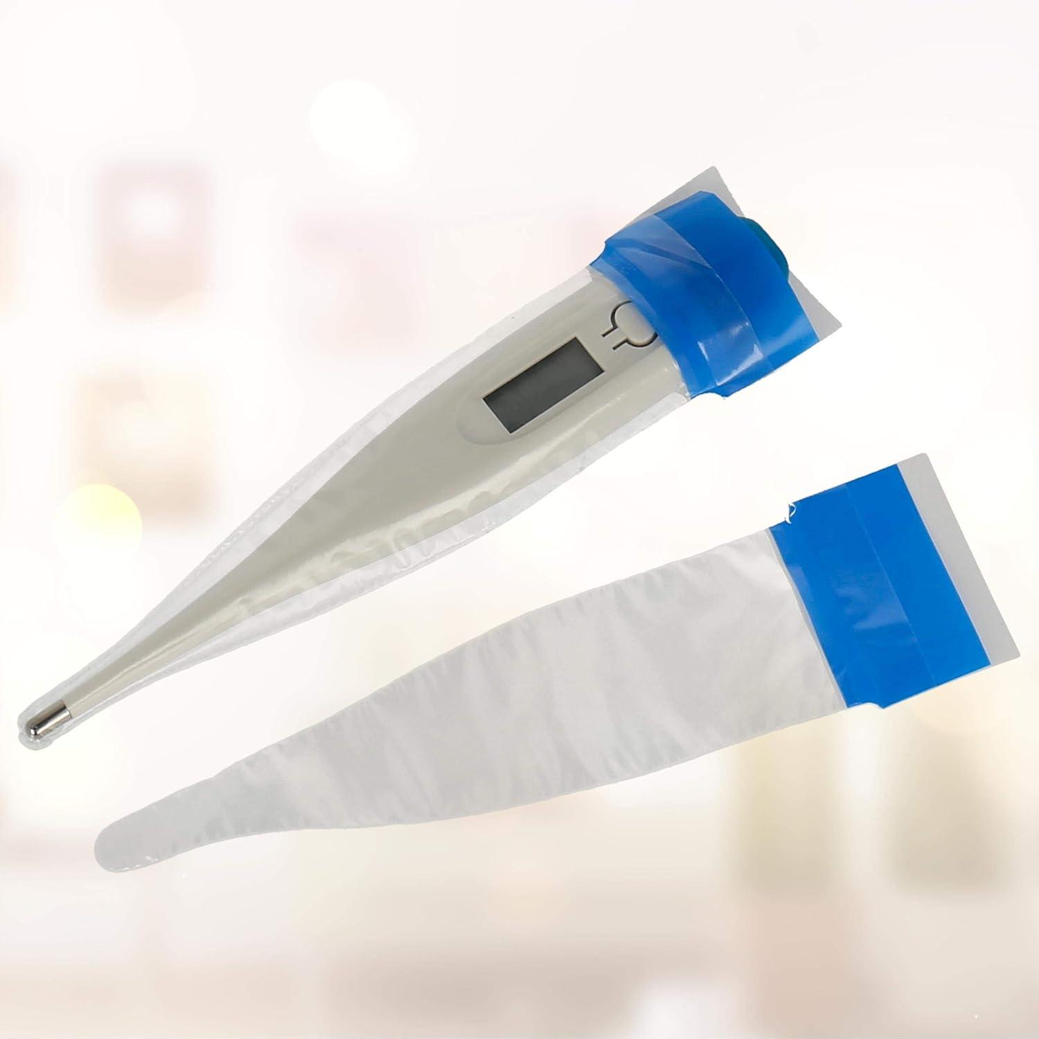 Lantelms 100 Disposable Fever Thermometer Hygiene Wraps & Lubricant ...