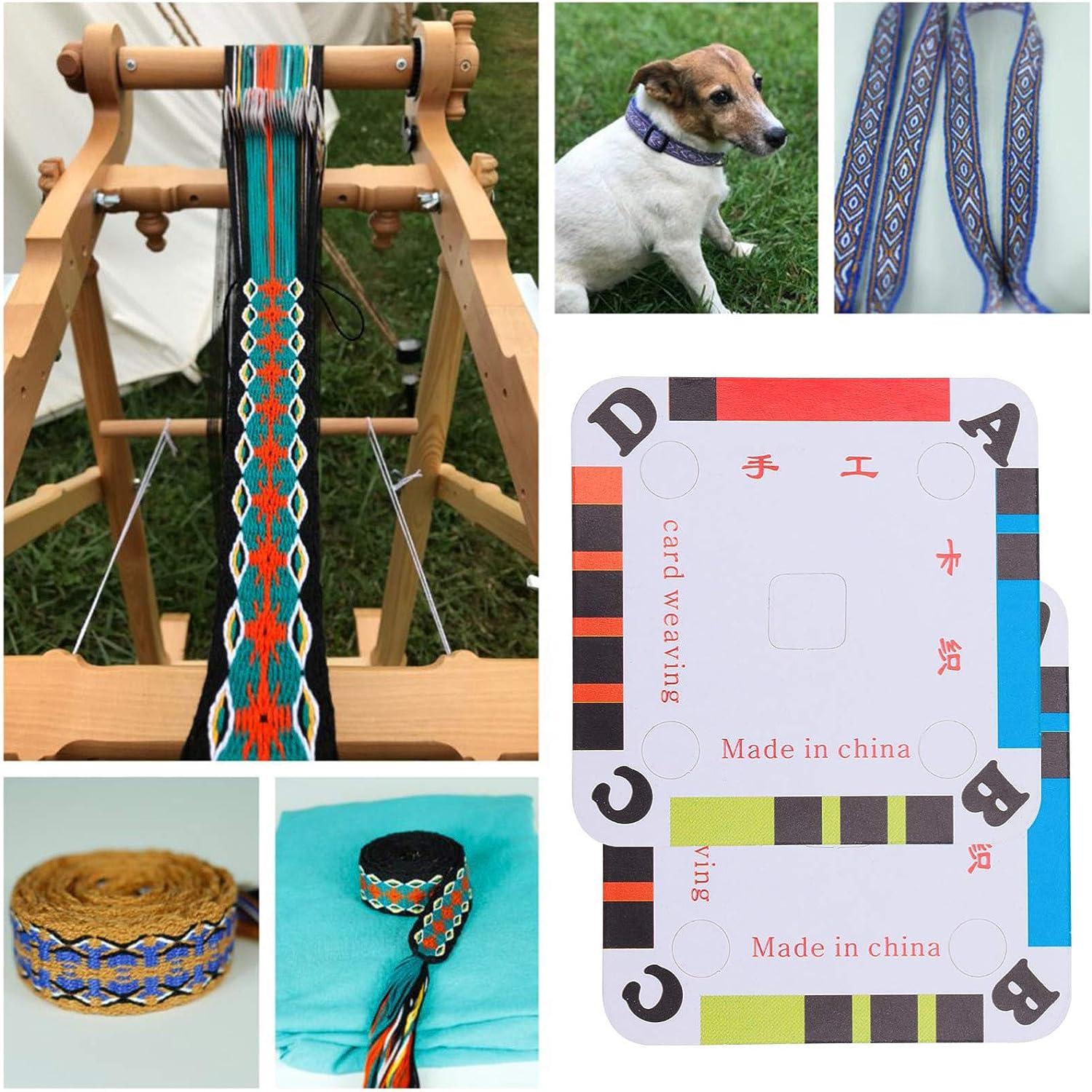 EXCEART Weaving Shuttle and 100Pcs Tablet Weaving Cards - DIY Weaving ...