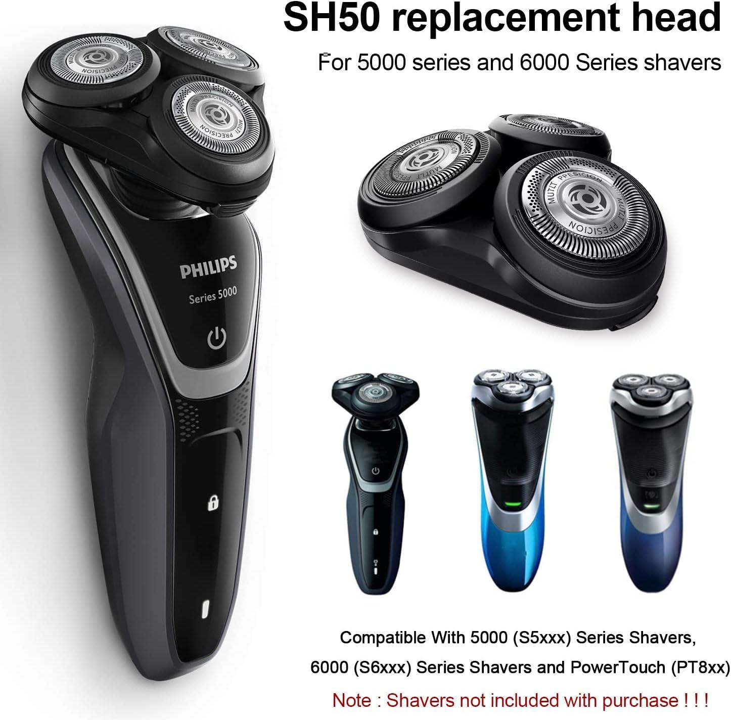 Replacement Head Assembly for Philips Norelco Series 5000 Shavers SH50 ...